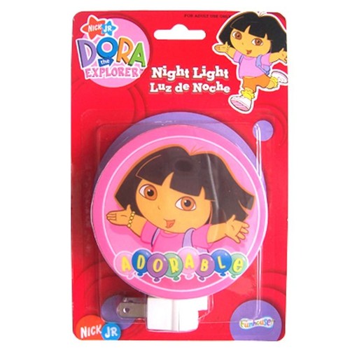 Night Light Plug-in Rotary Shade Nickelodeon Dora Boots Assorted Girl ...