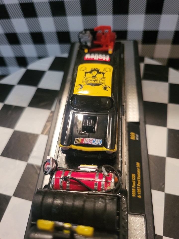 M2 1/64 Diecast Customized Accel Set 56 Ford COE & 57 Ford Fairlane500 ...