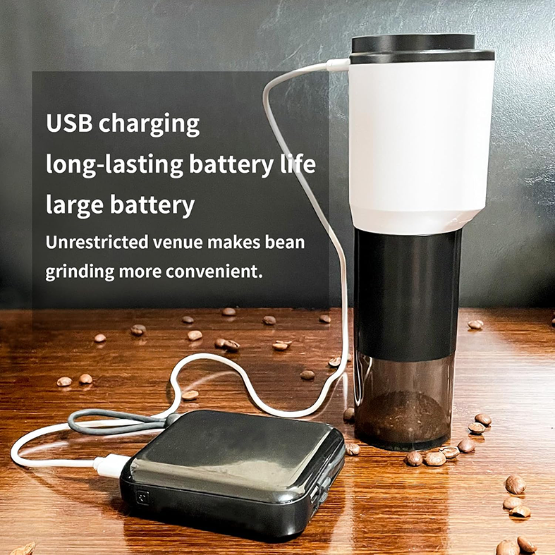 Electric Coffee Grinder Portable Coffee Bean Grinder Cup Battery ...