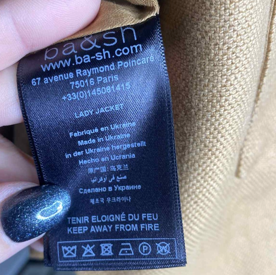 Ba&Sh Jaiko Peak Lapel Linen-Blend Blazer Women's camel size 2 luxury ...