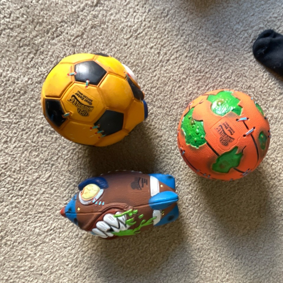 Super Madballs Monster Sports Balls Goal Eater, Foul Shot, and ...