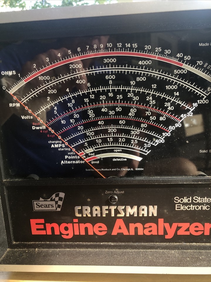 Craftsman Engine Analyzer Vintage Garage Art | eBay