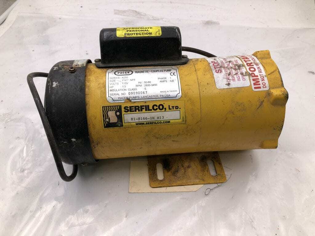 Serfilco 81-8166-1H H13/Pacer X250 1/3HP Magnetic-Coupled Pump -Parts ...