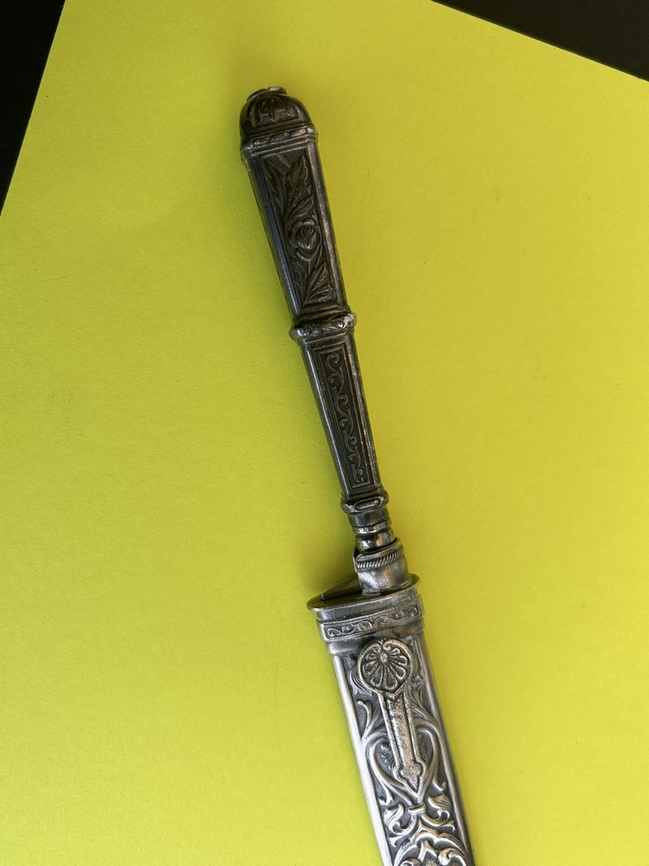 Vintage INOX Brazilian Gaucho Dagger Knife W/Scabbard Ornate Design | eBay