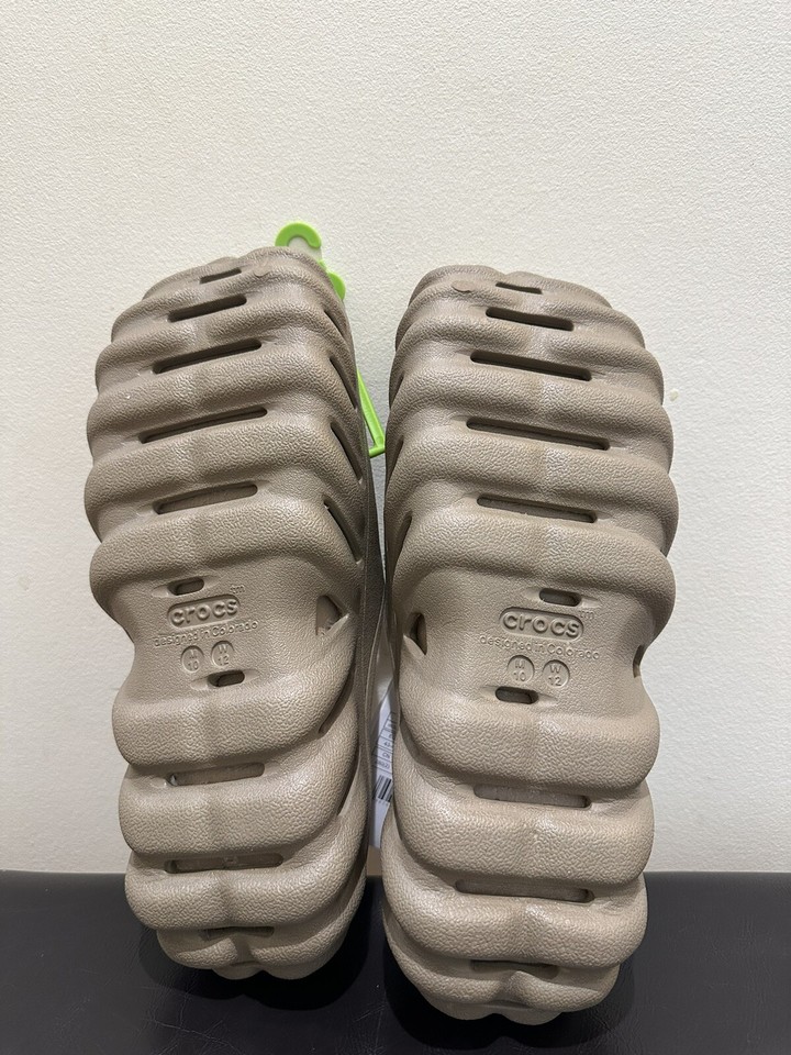 NWT CROCS Men’s CROCS ECHO SLIDES 208170-2G9 TUMBLEWEED | eBay