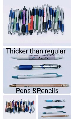 30ct Lot Retractable Misprint Pens Thick Barrel Rubber Grip: MIXED ...