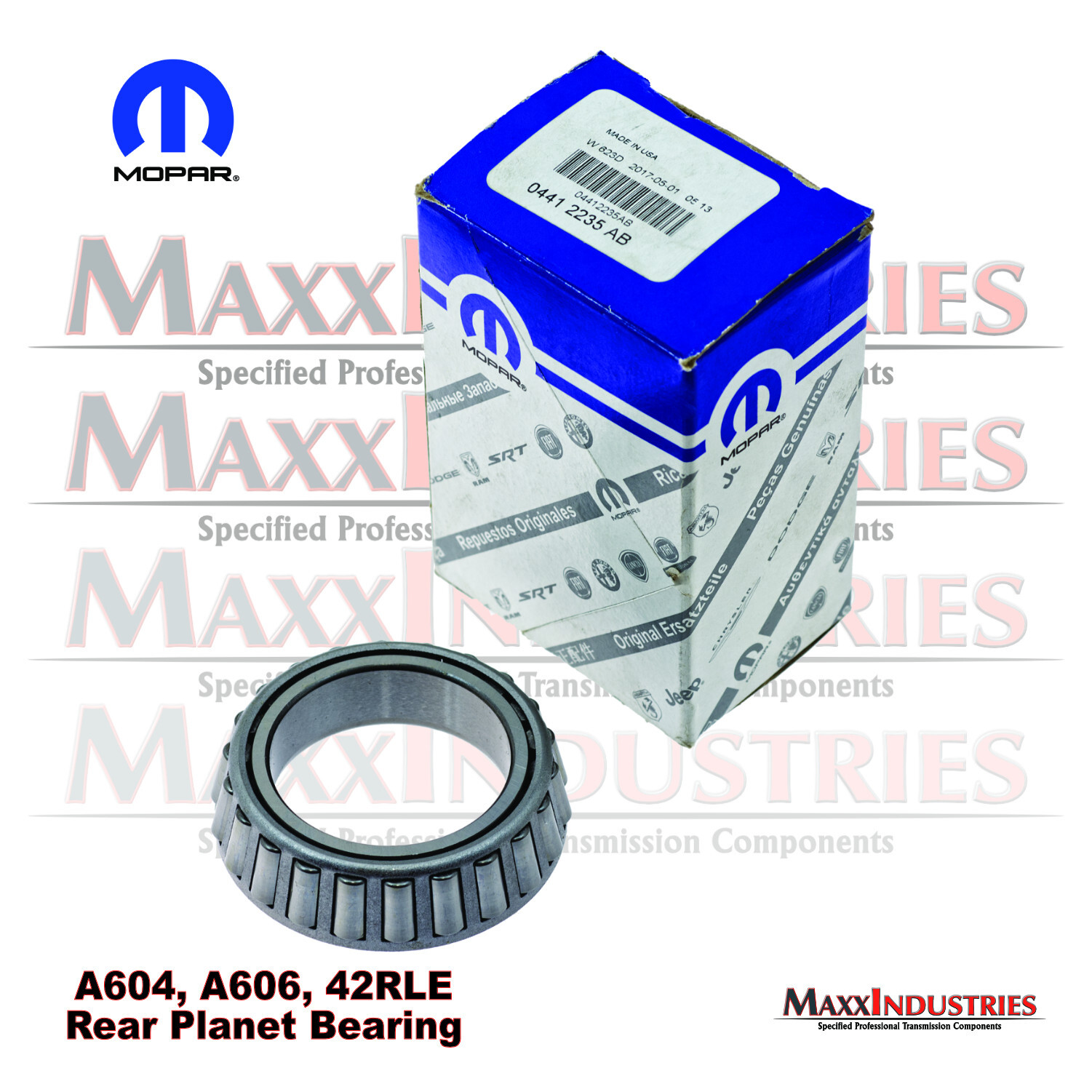 62TE 42RLE A604 A606 42LE Transmission Cone Bearing Mopar 4412235AB ...