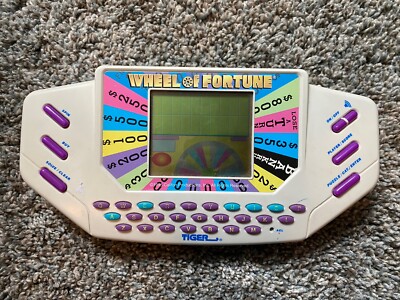 Wheel of Fortune Tiger Electronics Handheld 1995 Game with Cartridge ...