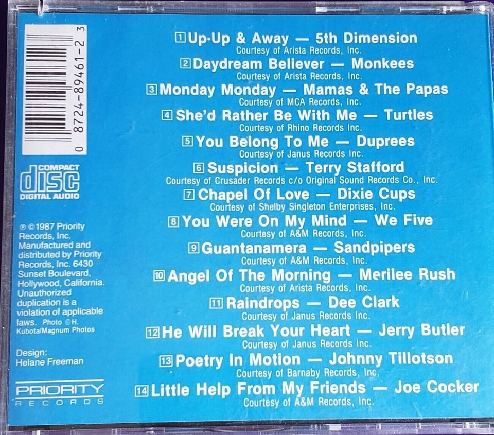 The Best of the 60s, Audio CD By 5th Dimension, Baby Boomers Best of ...