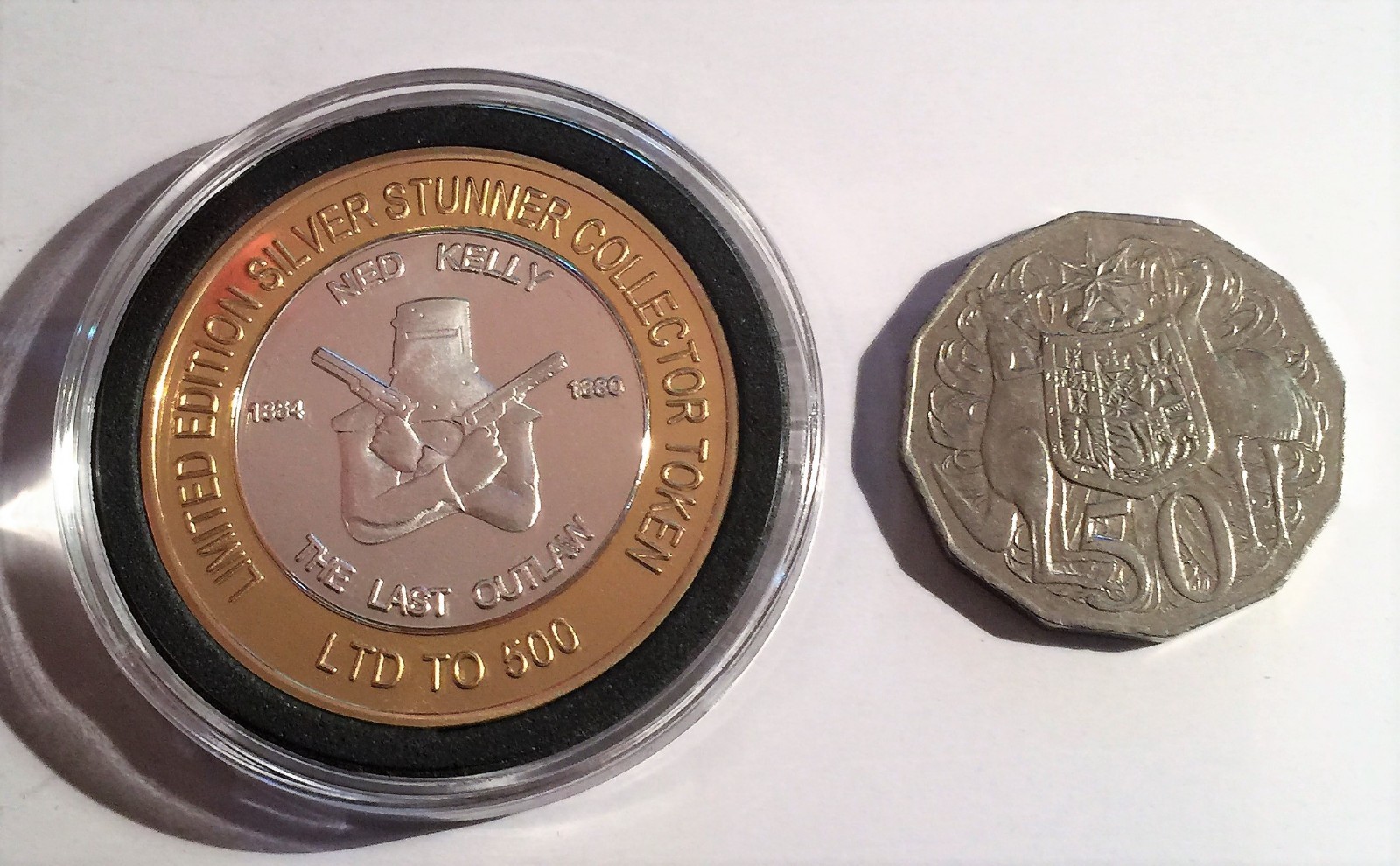 Ned Kelly #2 Silver Stunner Coin With C.O.A. Limited To Only 500 Series ...