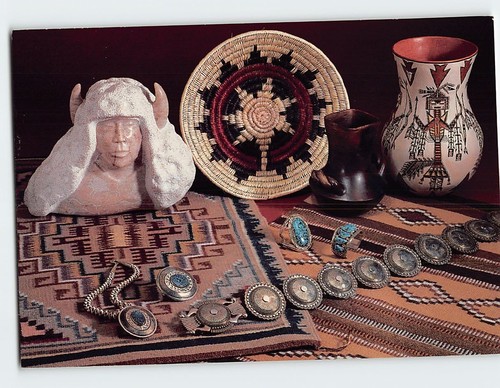 Postcard Navajo Indian Art At Heard Museum Phoenix Arizona | eBay