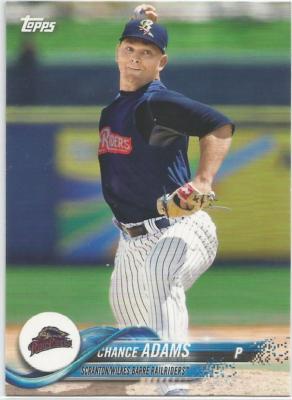 Chance Adams New York Yankees 2018 Topps Pro Debut Minor League ...