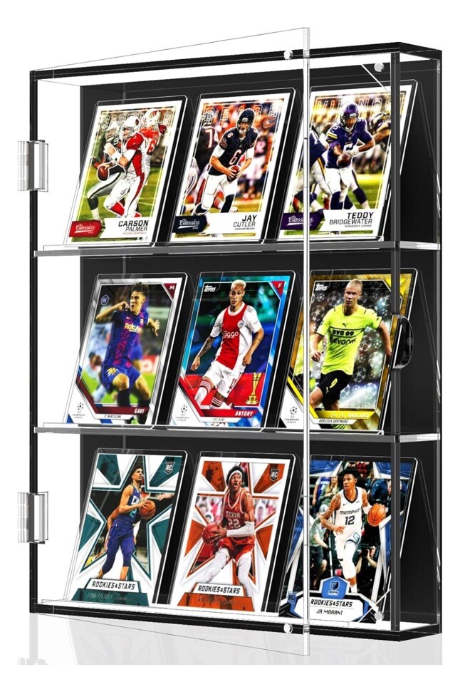 NIUBEE Acrylic Card Display Case, Sports & Collectable Card Frame W/ UV ...