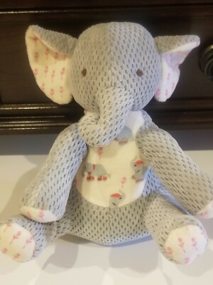Bunnies By The Bay Gray ELEPHANT 9" Plush Pink Flowers Circus 580595 ...