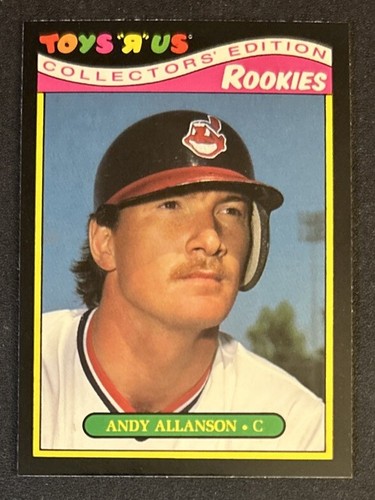 1987 Topps Toys R Us Rookies Andy Allanson Baseball Card #1 Indians ...