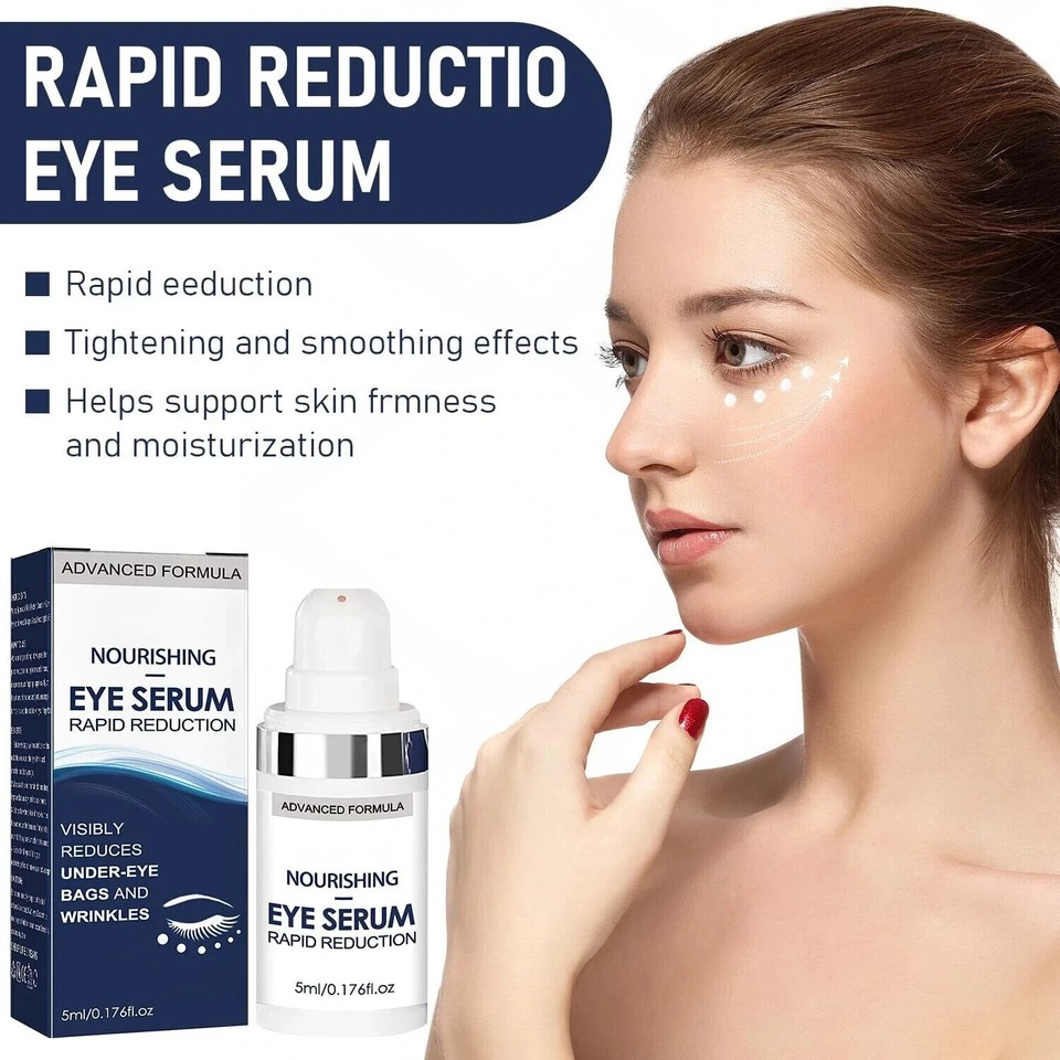 2 PCS Rapid Reduction Eye Serum, Anti Aging Serum Visibly Reduces Under ...