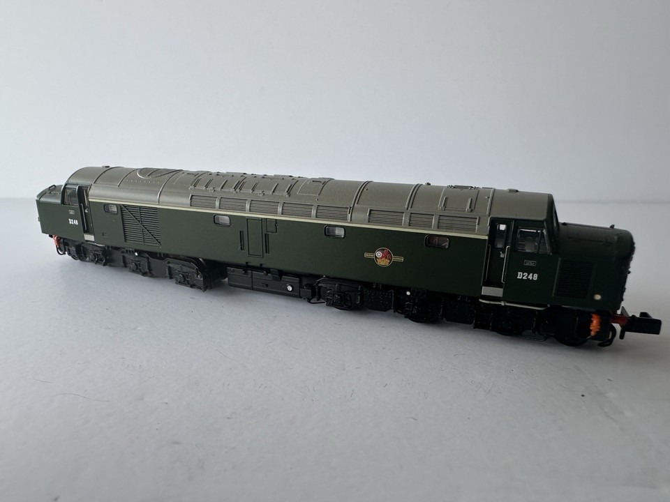 N Scale Graham Farish 371-180ASF Class 40 D248 BR Green ‘Sound Fitted ...