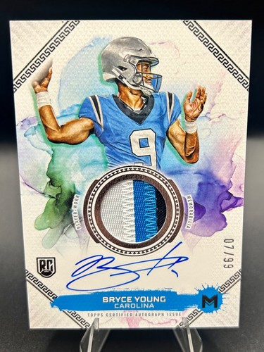 2024 Topps Motif Bryce Young RC Rookie Patch Auto RPA #/99 SSP Panthers ...