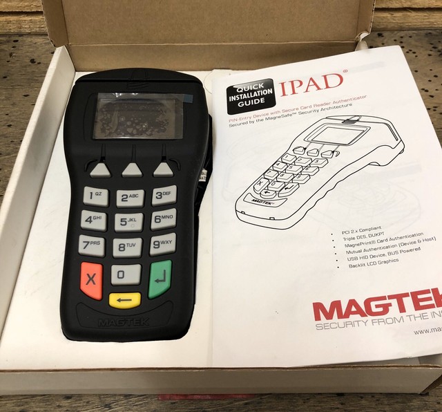 Magtek IPAD Pin-entry Device With Secure Card Reader Authenticator (USA ...