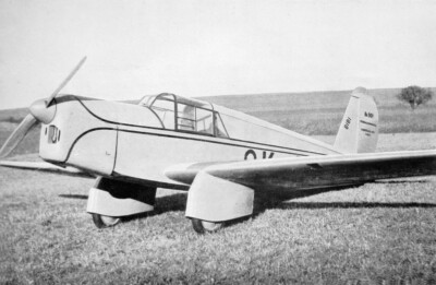 Benes-Mraz Bibi Desk Wood Model Big New Interwar Monoplane Sporting ...