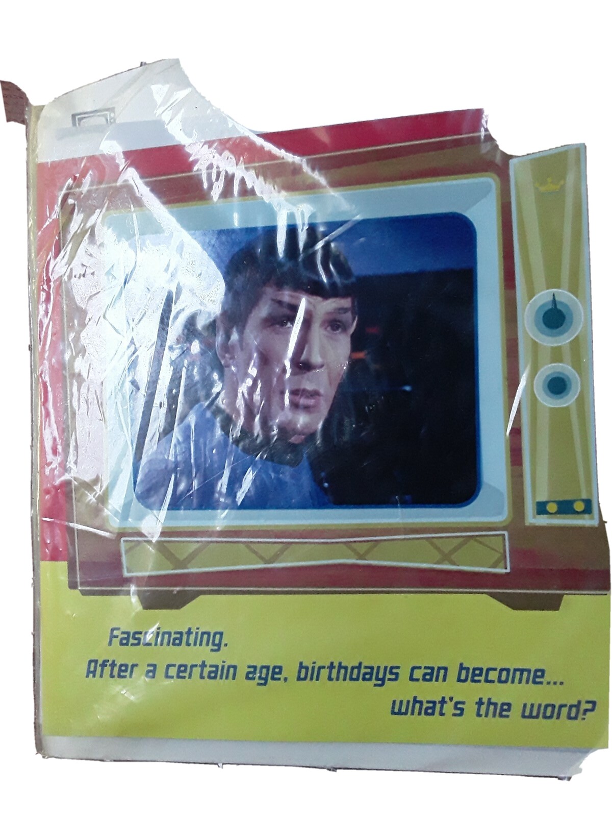 1 Vintage COLLECTIBLE Star Trek Mr Spock HALLMARK Birthday Greeting ...