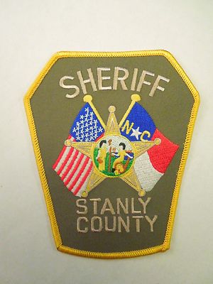Vintage Sheriff Stanly County Police North Carolina Embroidered Iron On ...