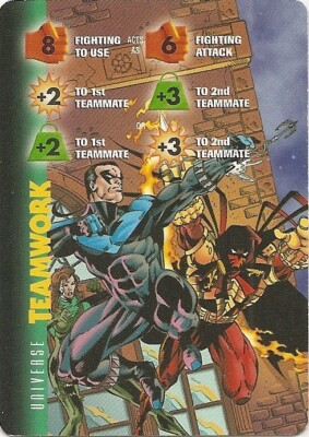 Marvel OVERPOWER TEAMWORK DC 8F ES +2 +3 Nightwing Azrael Thorn | eBay