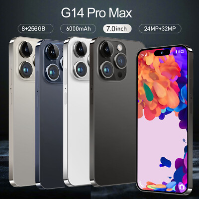 G14 Pro Max 5G 256GB 7" Unlocked Smartphone Cell Phone Android 12 ...
