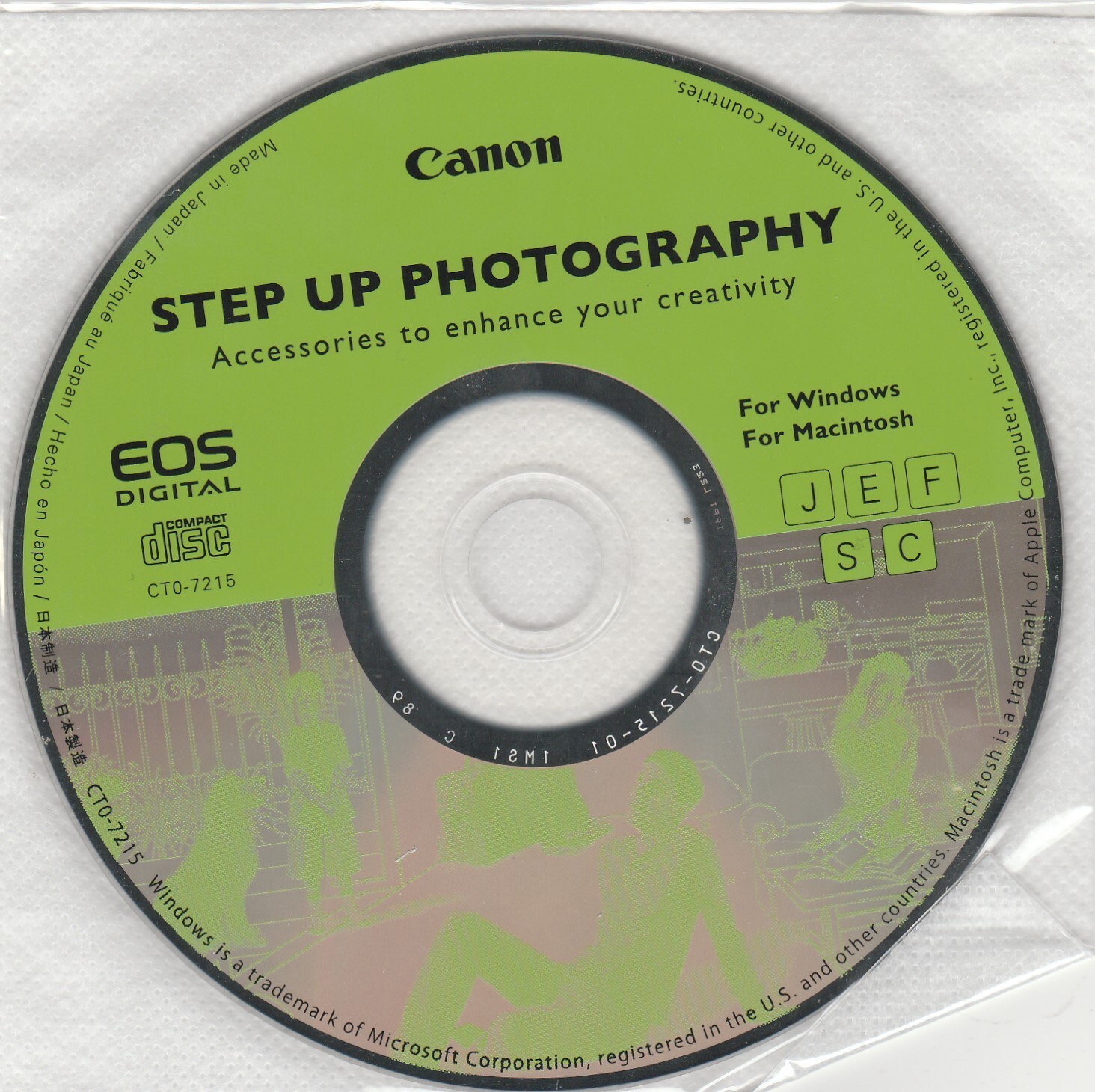 Canon EOS Digital Set Up Photography Software CD ROM for Windows/MAC ...