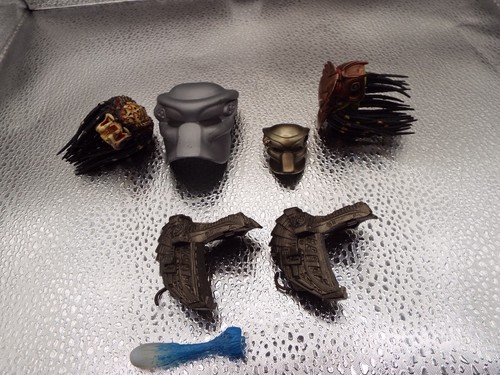 Predator parts lot 2 heads Ultimate 7” Scale Action Figure mask head | eBay