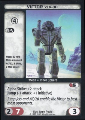 Battletech CCG: Victor (VTR-9B) [Ungraded] from set Premiere Limited BT WOTC Wiz | eBay