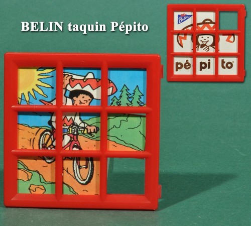 Belin 1990’S, jeu de taquin pousse-pousse de Pépito, carton et ...