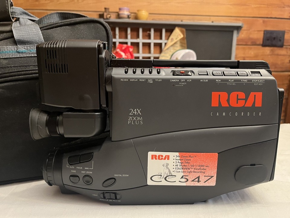 RCA Camcorder Model CC547 With Case, Battery, Charging Cord | eBay