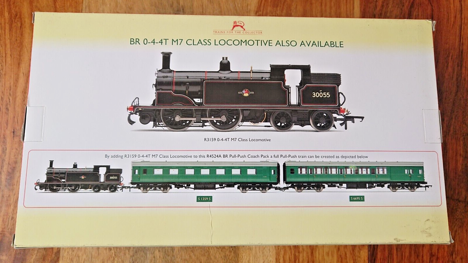 Hornby R4534A BR Pull-Push 2 Coach Pack with S1359S & S6695S Coaches ...