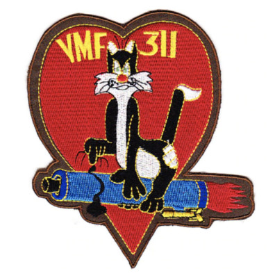 5" MARINE CORPS VMF-311 TOMCATS FIGHTER ATTACK SQUADRON EMBROIDERED ...