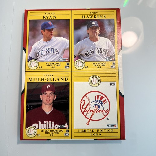 1991 Fleer Baseball Empty Boxes Nolan Ryan,Hawkins,Mulholland,NYY NO-HITTER LOGO | eBay