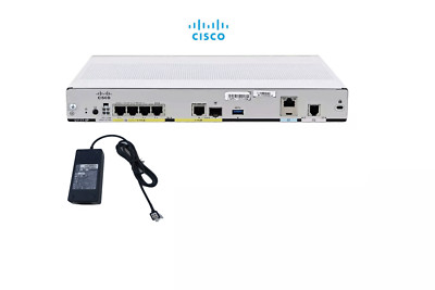 Cisco ISR C1117-4P Integrated Services Router with Power Supply Unit ...
