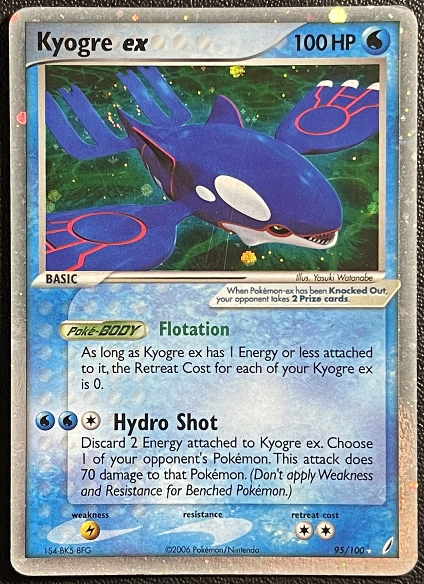 Pokemon Kyogre Ex Card