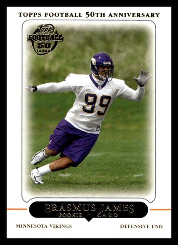 2005 Topps #390 Erasmus James Minnesota Vikings | eBay