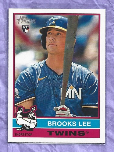Brooks Lee Minnesota Twins 2025 Topps Heritage Topps Rookie # 63 Card ...