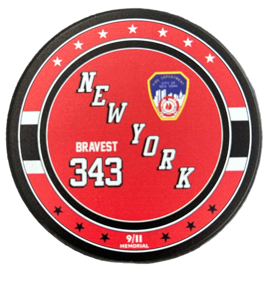 FDNY 343 Official 9/11 Memorial Hockey Puck to Commemorate The 343 ...