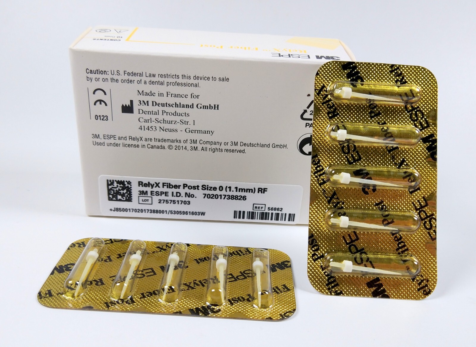 3M ESPE Relyx Dental Endodontic Fiber Post Drill Glass Quartz Root ...