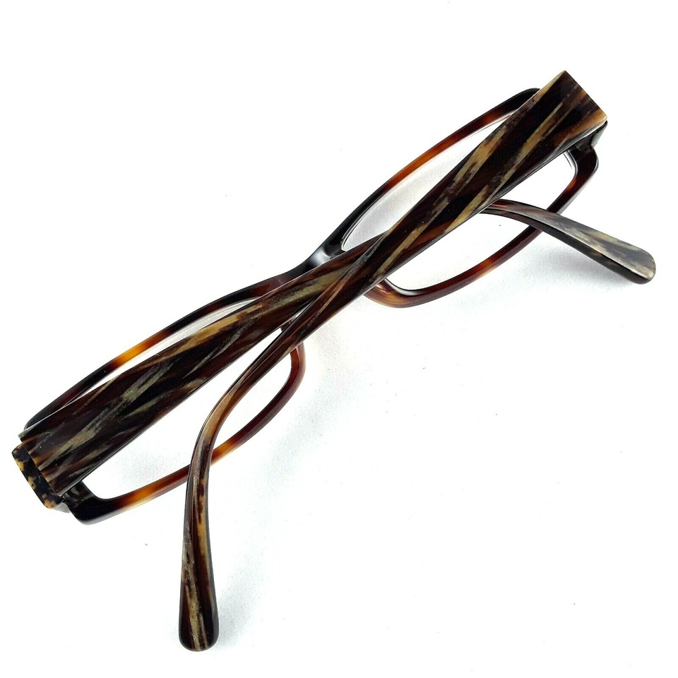 O&X New York Womens Brown Woodgrain Eyeglass Frames OP-97U 51-17-138 ...
