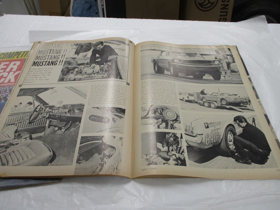 BACK ISSUE SUPER STOCK & DRAG ILLUSTRATED JULY 1965, SOX & MARTIN, GAS ...