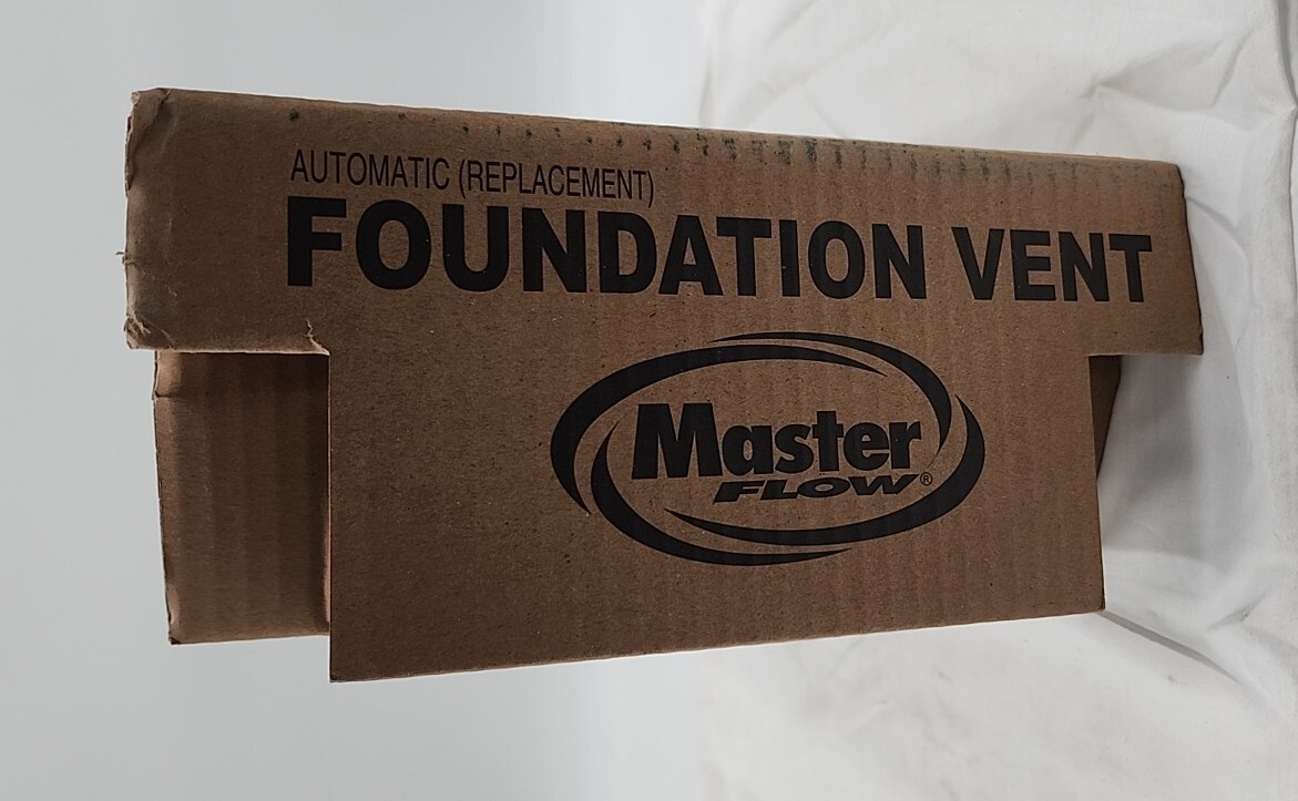 MASTER FLOW 16 in. x 8 in. Automatic Open/Close Foundation Vent in ...