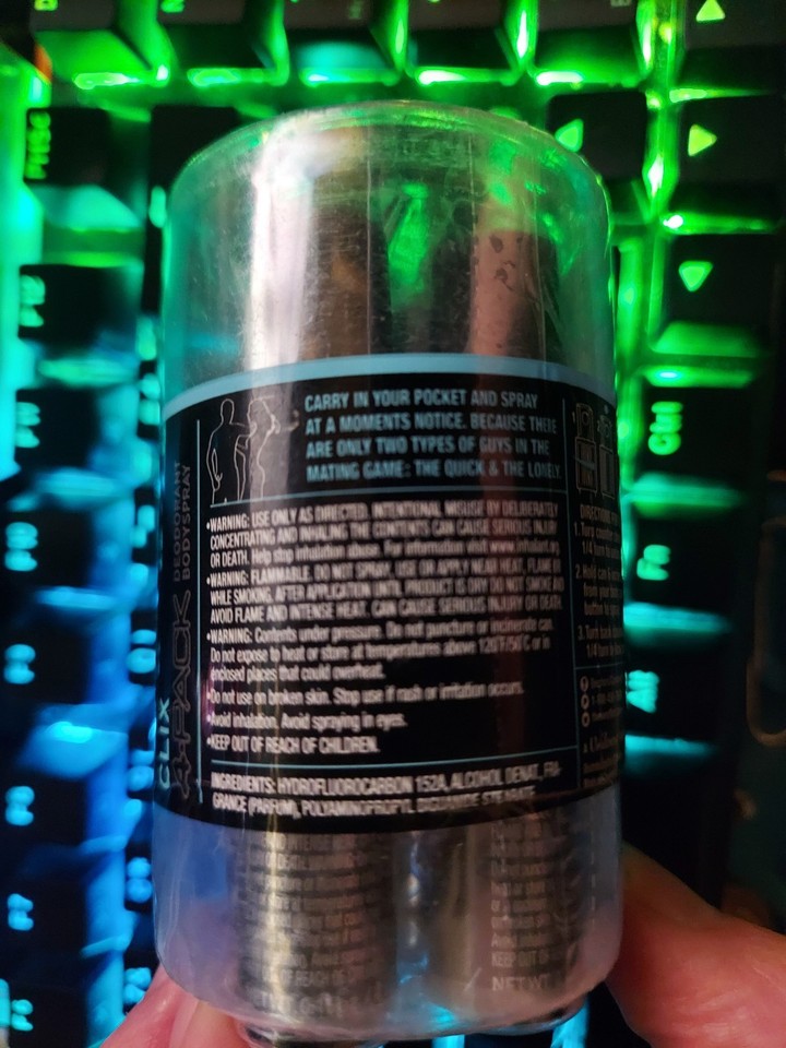 RARE Axe Bullet Body Spray 4 Pack CLIX Total 4x.15oz Y2K NOS Retired ...