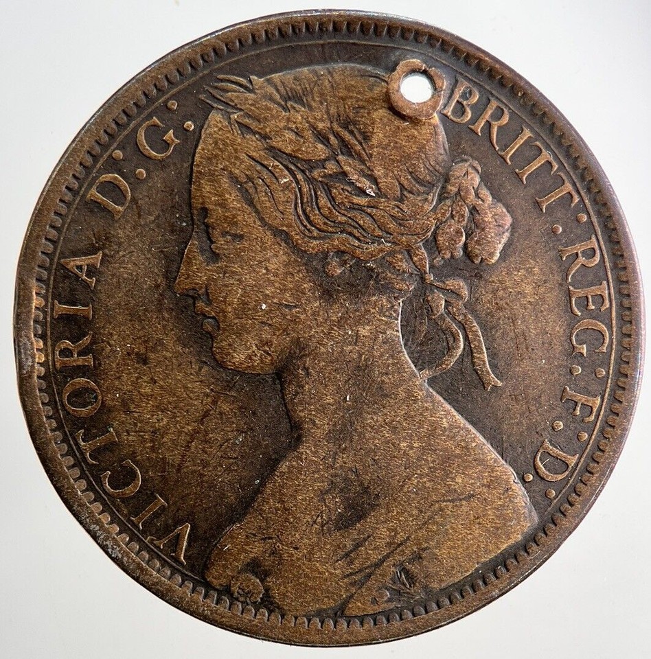 1871 Victoria One Penny Coin | Fine Collectable Grade | a9445 | eBay