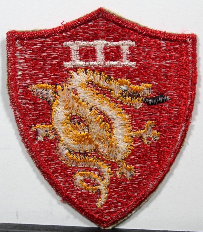 US Marine Corps WW II USMC Third Corps (Amphibious) Full Color Patch ...
