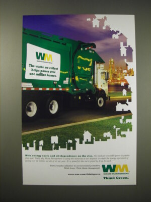 2006 Waste Management Ad - The waste we collect | eBay
