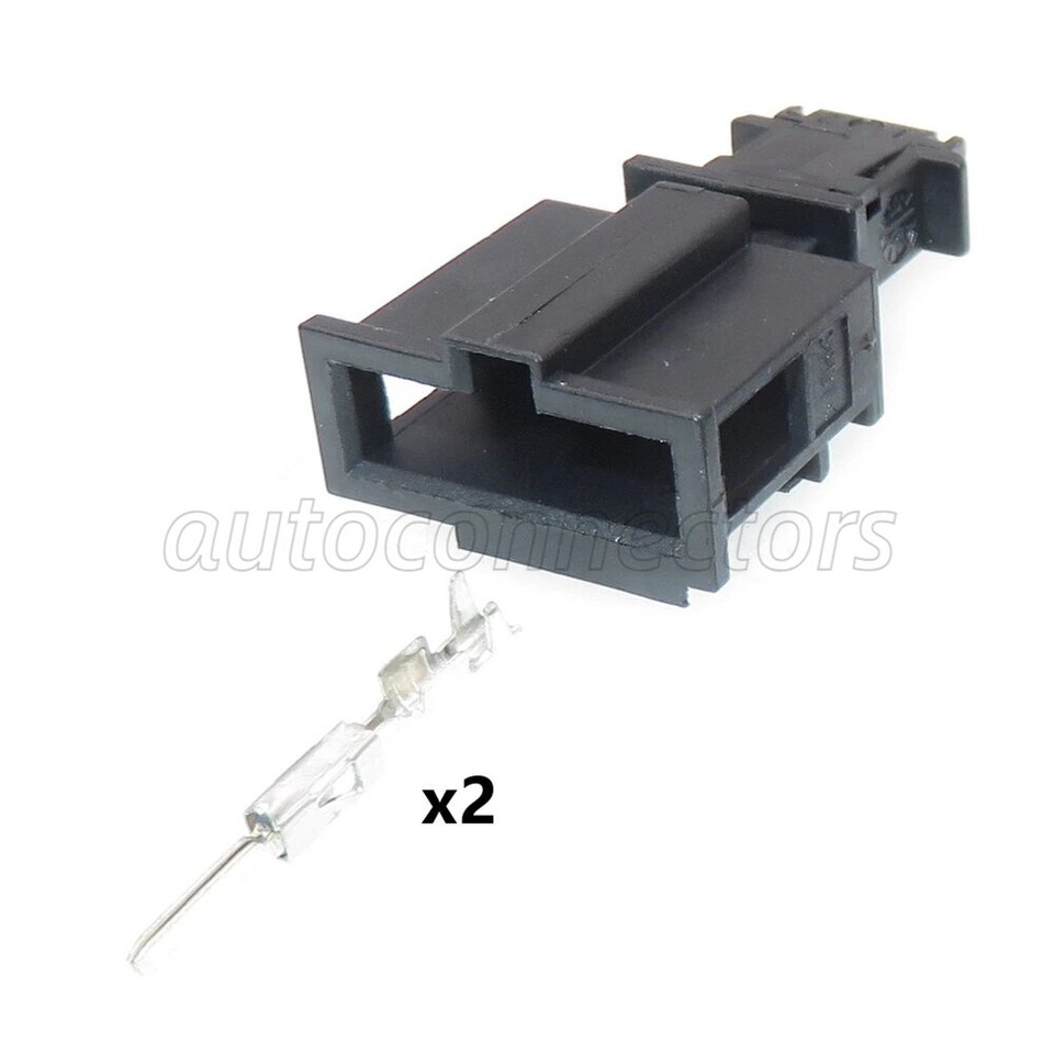 For VW Audi Seat Skoda 2 Pin Male Connector Wire Harness Plug 3B0972712 ...
